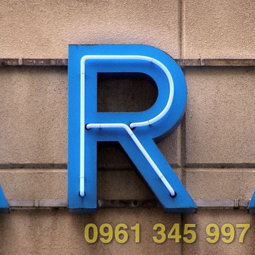 Chữ mica đèn neon sign - Công ty TNHH dịch vụ quảng cáo Anh Tuấn